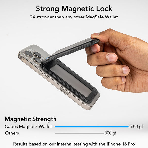 MagLock Wallet Pro | Best iPhone MagSafe Wallet with Stand