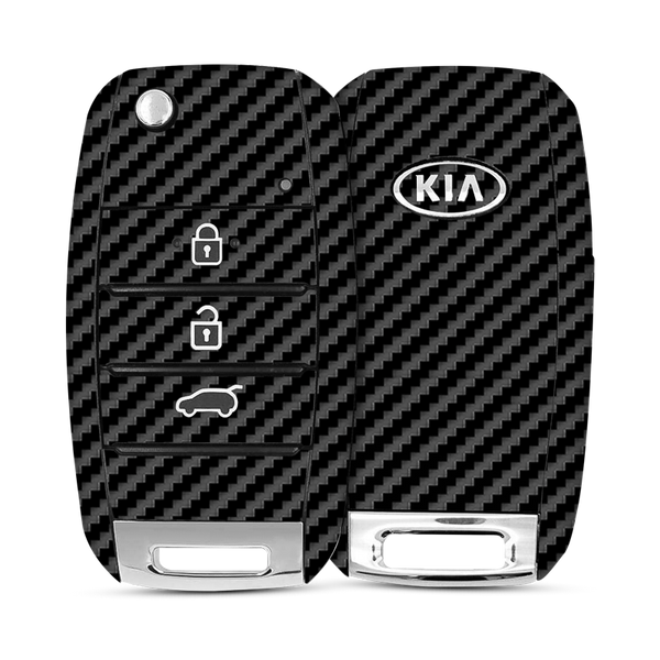 Kia Seltos Old Logo 3 Button Flip Key Skins, Wraps & Covers » Capes